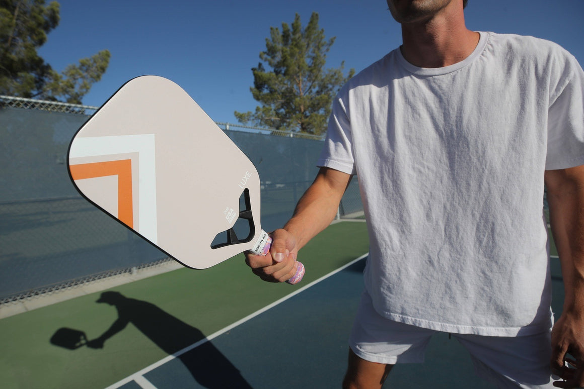 Aesthetic High End Pickleball Paddle with Open Throat Design